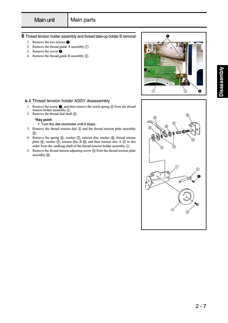 Brother SC6000 Sc6000i RS260 BC2500 Service / Repair Manual & - Etsy