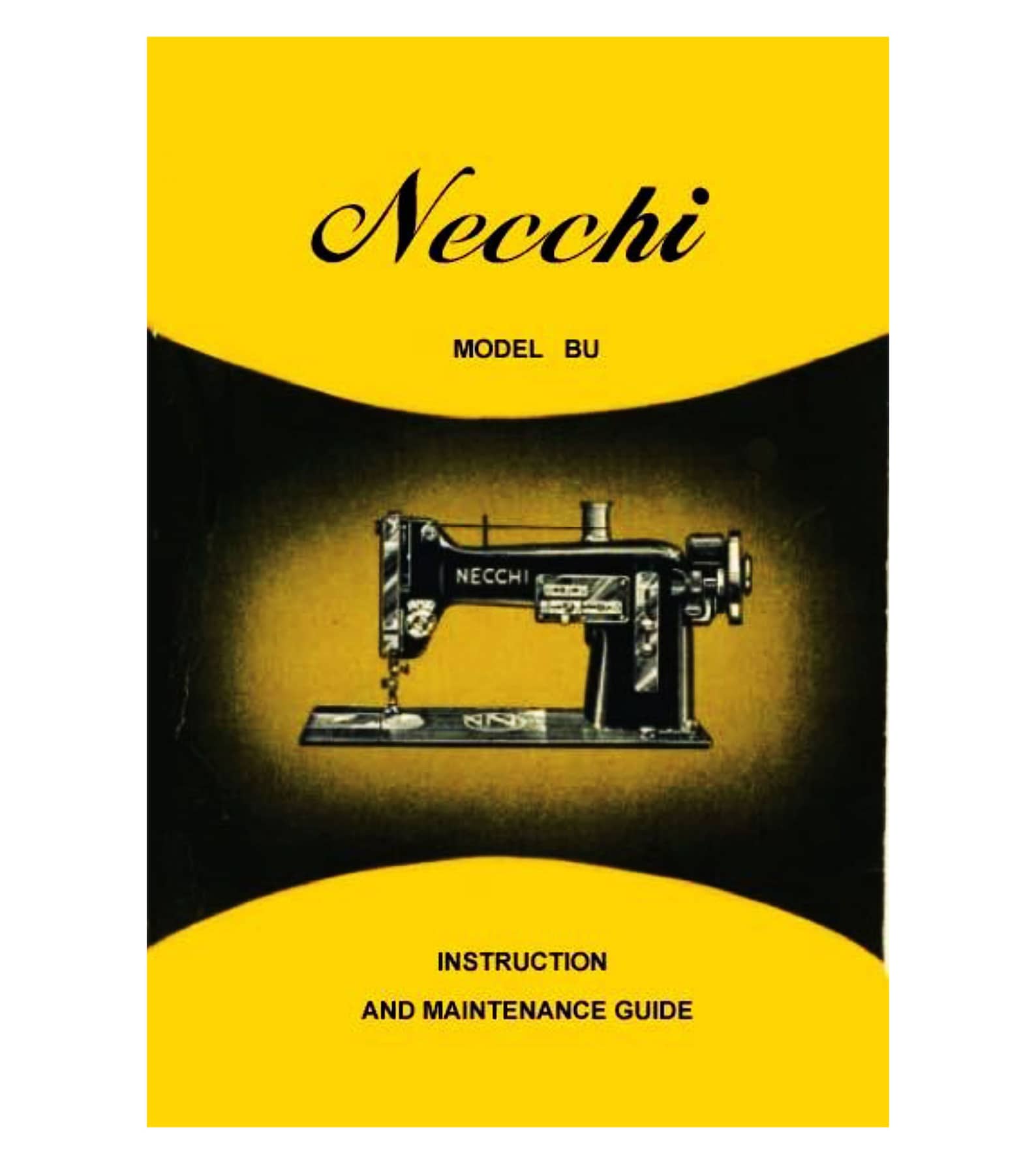 Instruction Manual for Vintage NECCHI BU * Sewing Machine Operating ...
