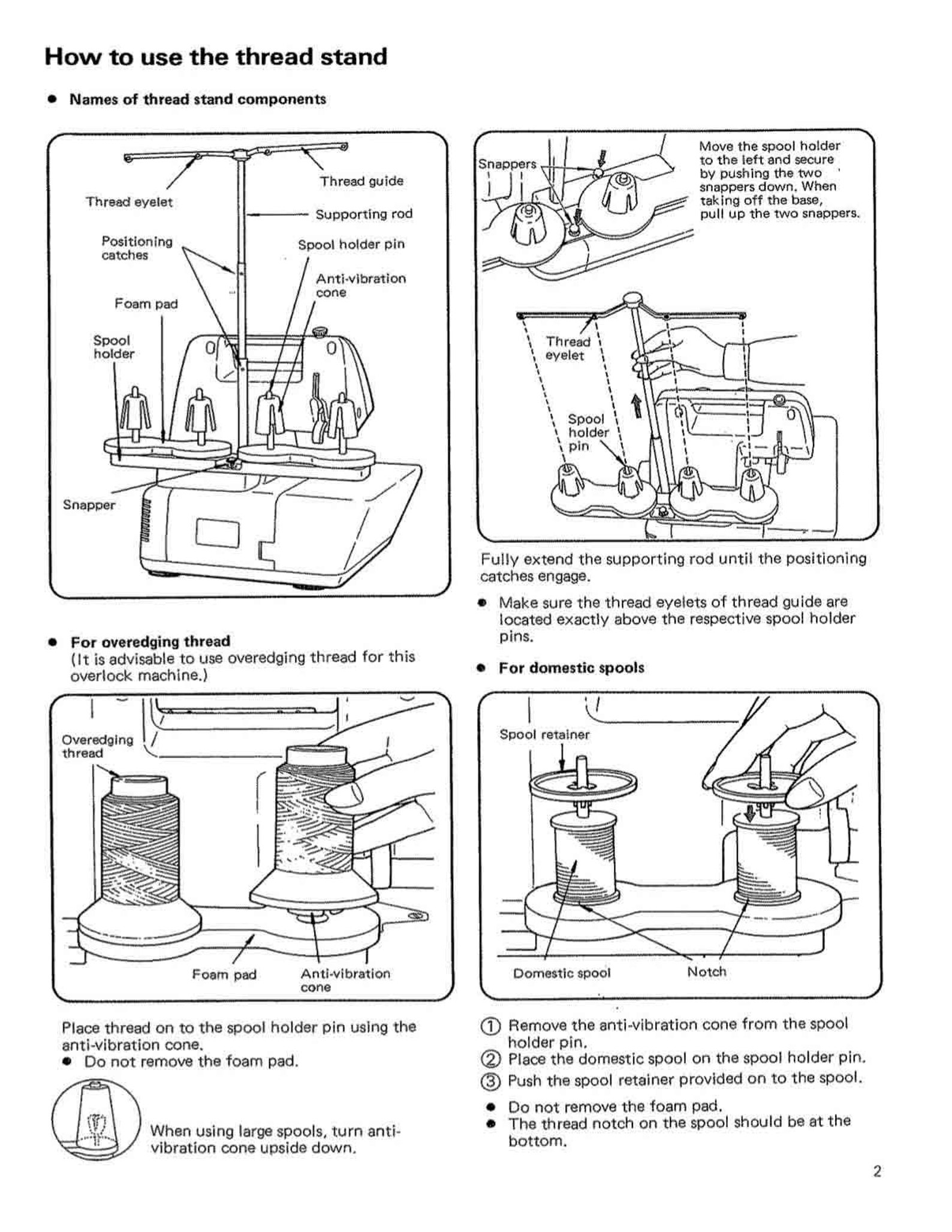 Bernette MO-234 Serger Instruction / Operating Manual, Service Manual ...