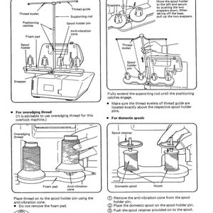 Bernette MO-234 Serger Instruction / Operating Manual, Service Manual ...