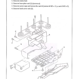Elna 704DEX & 925DCX Sergers Service Manual and Parts / Schematics Book ...