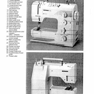 BERNINA 1001 Vintage Sewing Machine Instruction / Operating Manual ...