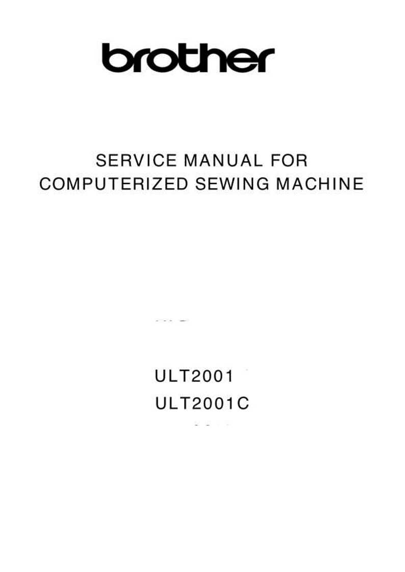 Brother ULT2001 ULT 2001 Embroidery Sewing Machine Service Manual and ...