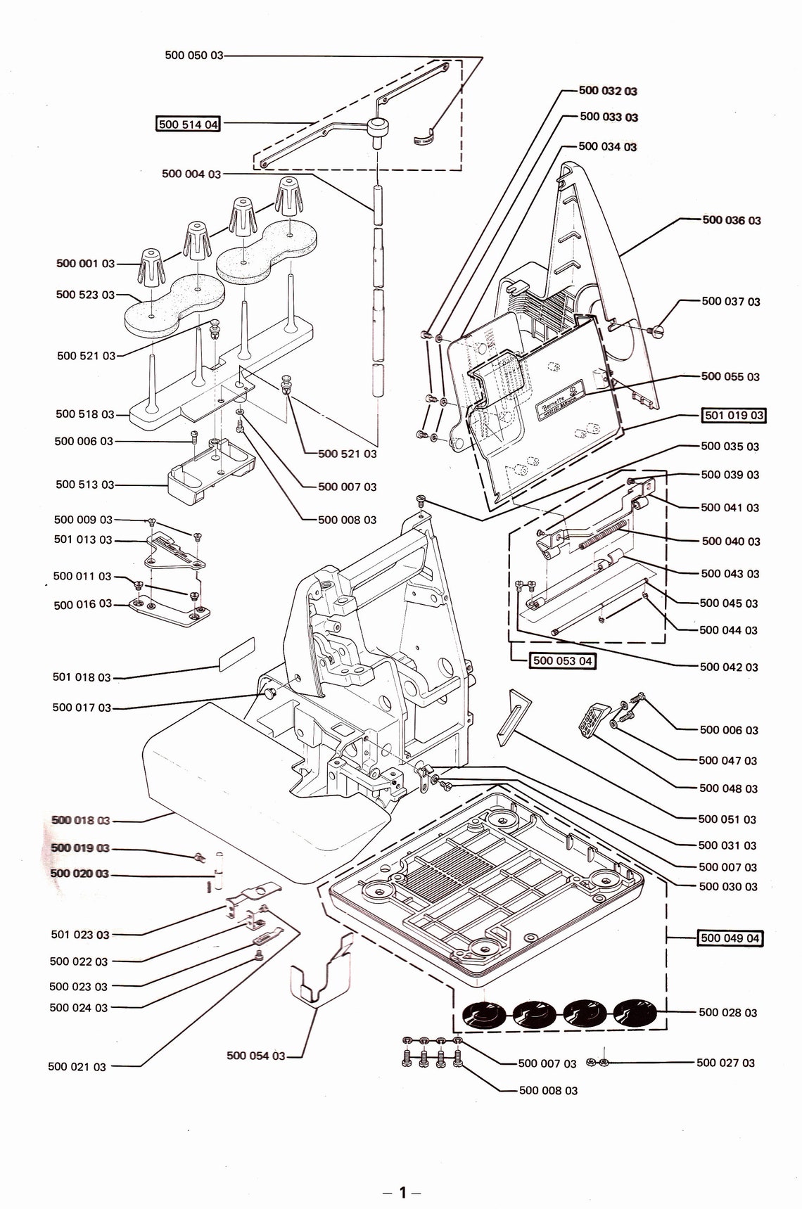 Bernette MO-234 Serger Instruction / Operating Manual, Service Manual ...