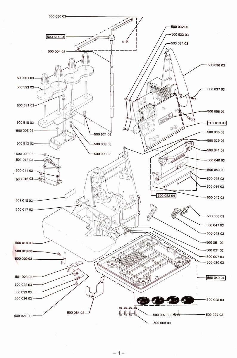 Bernette MO-234 Serger Instruction / Operating Manual, Service Manual ...