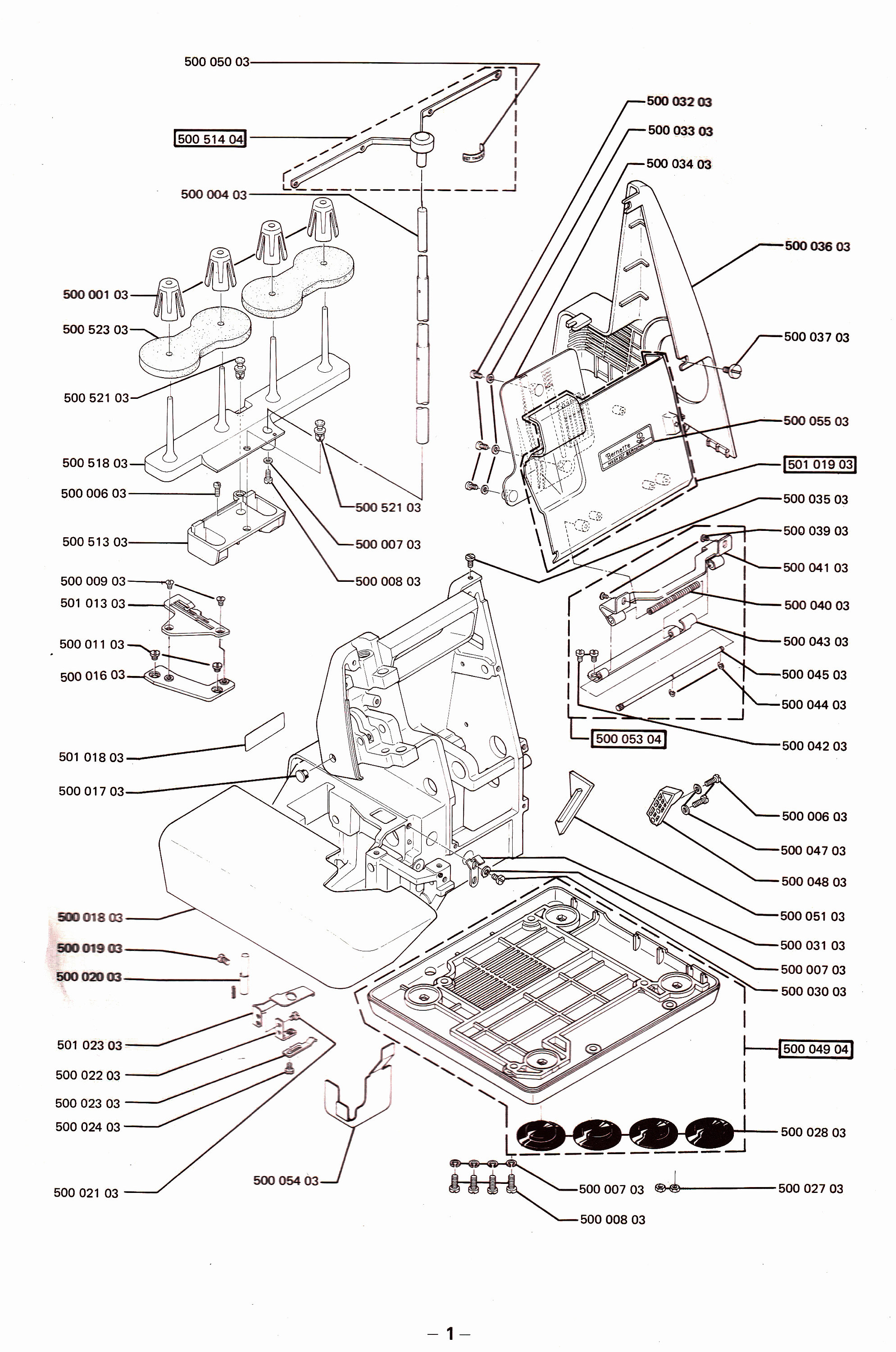 Bernette MO-234 Serger Instruction / Operating Manual, Service Manual ...