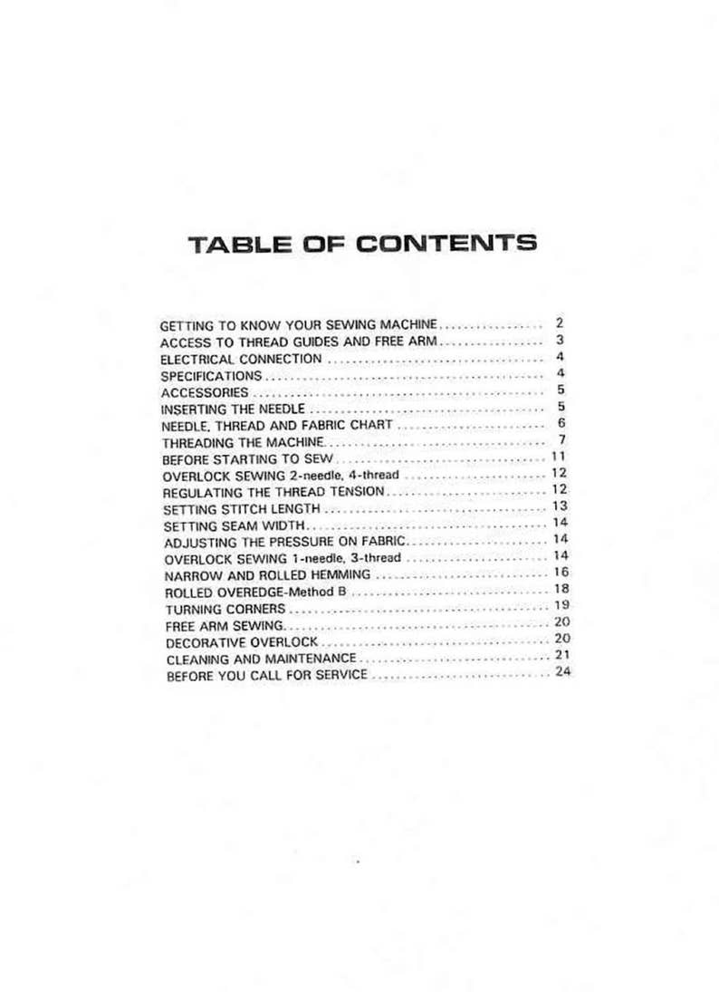 SIMPLICITY Easy Lock 804 Instruction / Operating Manual + Bonus - Etsy