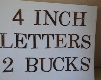 3 Inch Metal Letters - Etsy