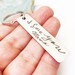 Engraved Keychain Signature Keychain Handwritten Keychain - Etsy