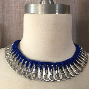 Necklace, Choker Handmade With Soda Top Pop /soda Tabs and Sturdy Nylon ...