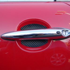 Mini Cooper Clubman Auto Accessory Carbon Fiber Car Door Handle Scratch ...