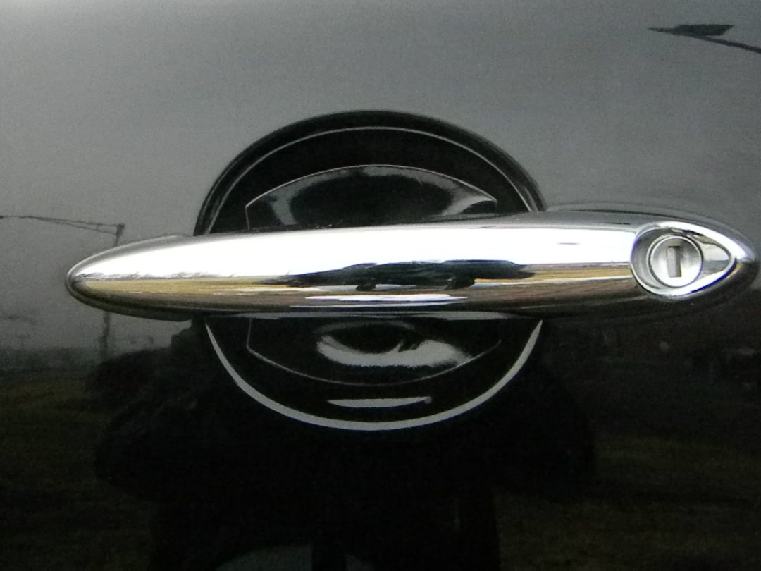 Gloss Black Auto Accessory Car Door Handle Scratch Cover Guards ...