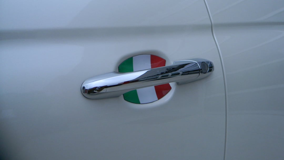 Fiat 500 Italian Flag Auto Accessory Car Door Handle Scratch Cover ...