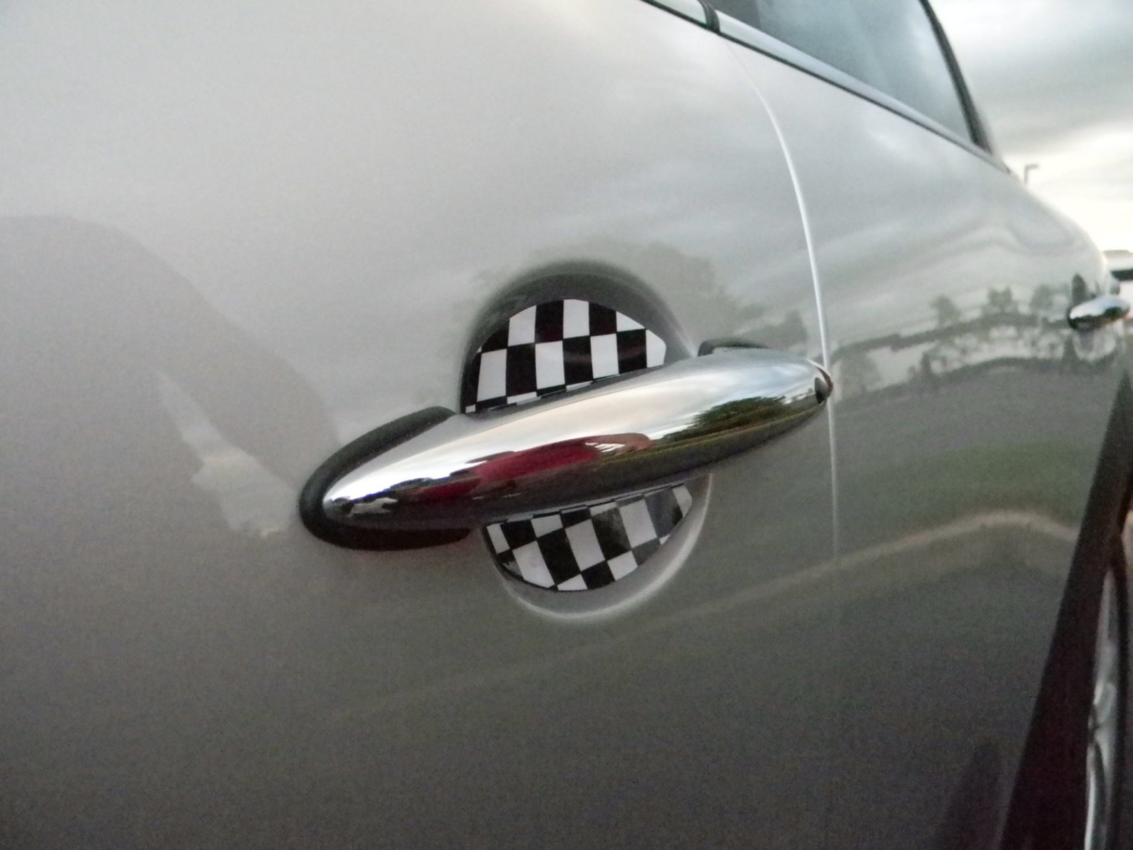Mini Cooper Checkered Flag Auto Accessory New Car Door Handle - Etsy