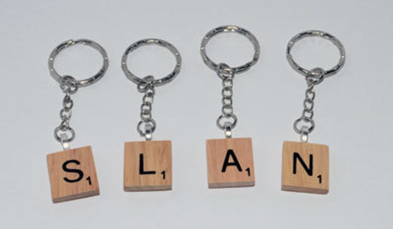 Scrabble Tile Keyring - Etsy