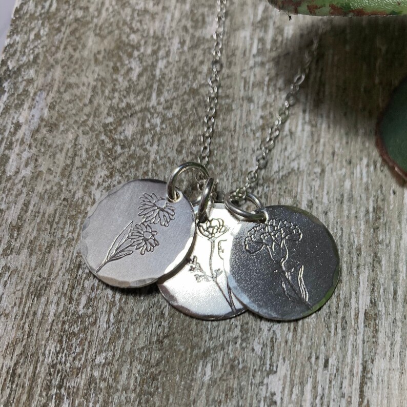 Rose Flower Necklace for June Birth Flower Jewelry Botanical | Etsy