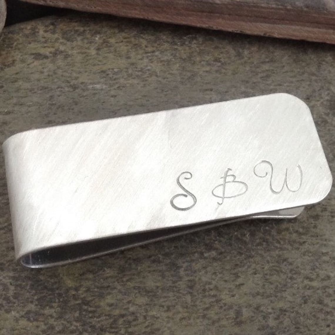 Personalized Money Clip Monogrammed Initials Groomsmen Gift - Etsy
