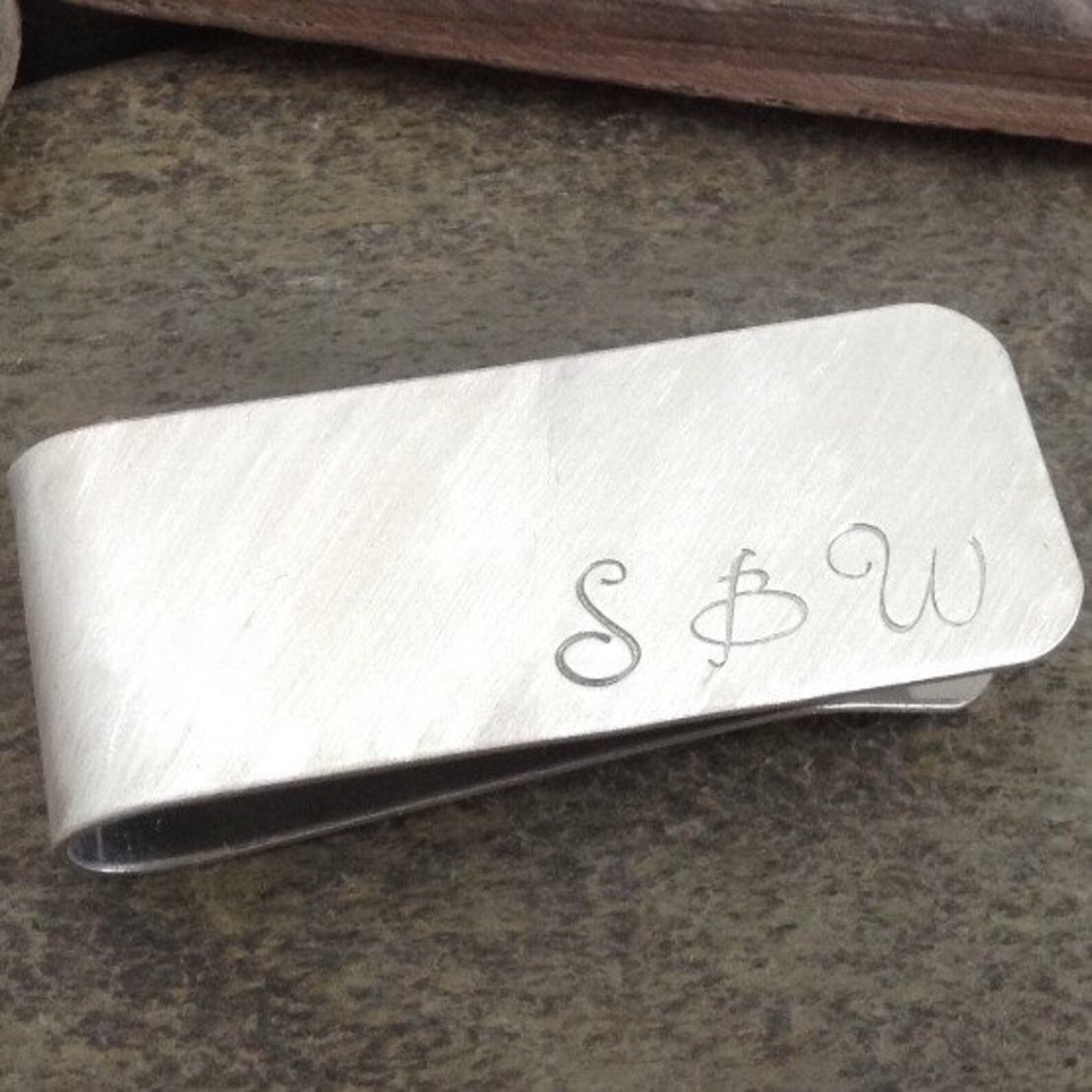 Personalized Money Clip Monogrammed Initials Groomsmen Gift - Etsy