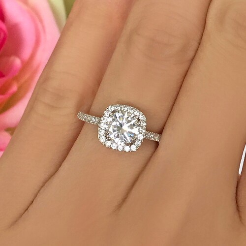 Engagement Rings Real Engagement Rings Ring Engagement 1.5 | Etsy