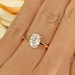 1.2 Ct Oval Promise Ring Oval Solitaire Engagement Ring Man - Etsy