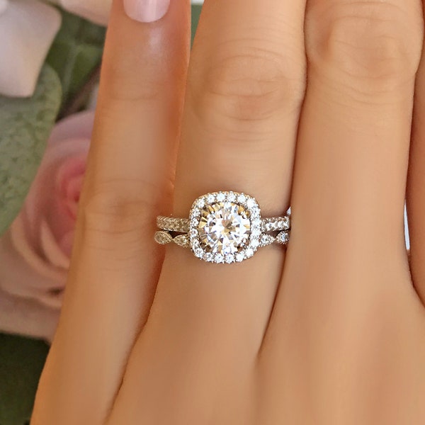 Square Halo Band - Etsy