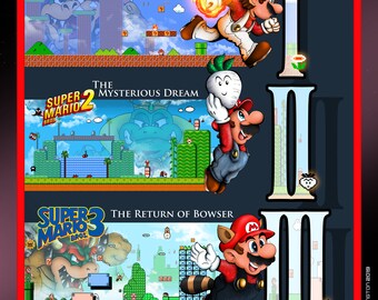 Super Mario Bros. 2 Poster | Etsy