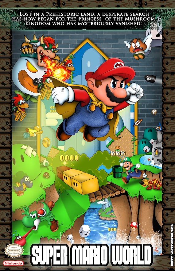 Super Mario World Poster | Etsy