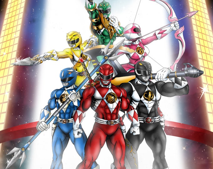 Power Rangers Poster - Etsy