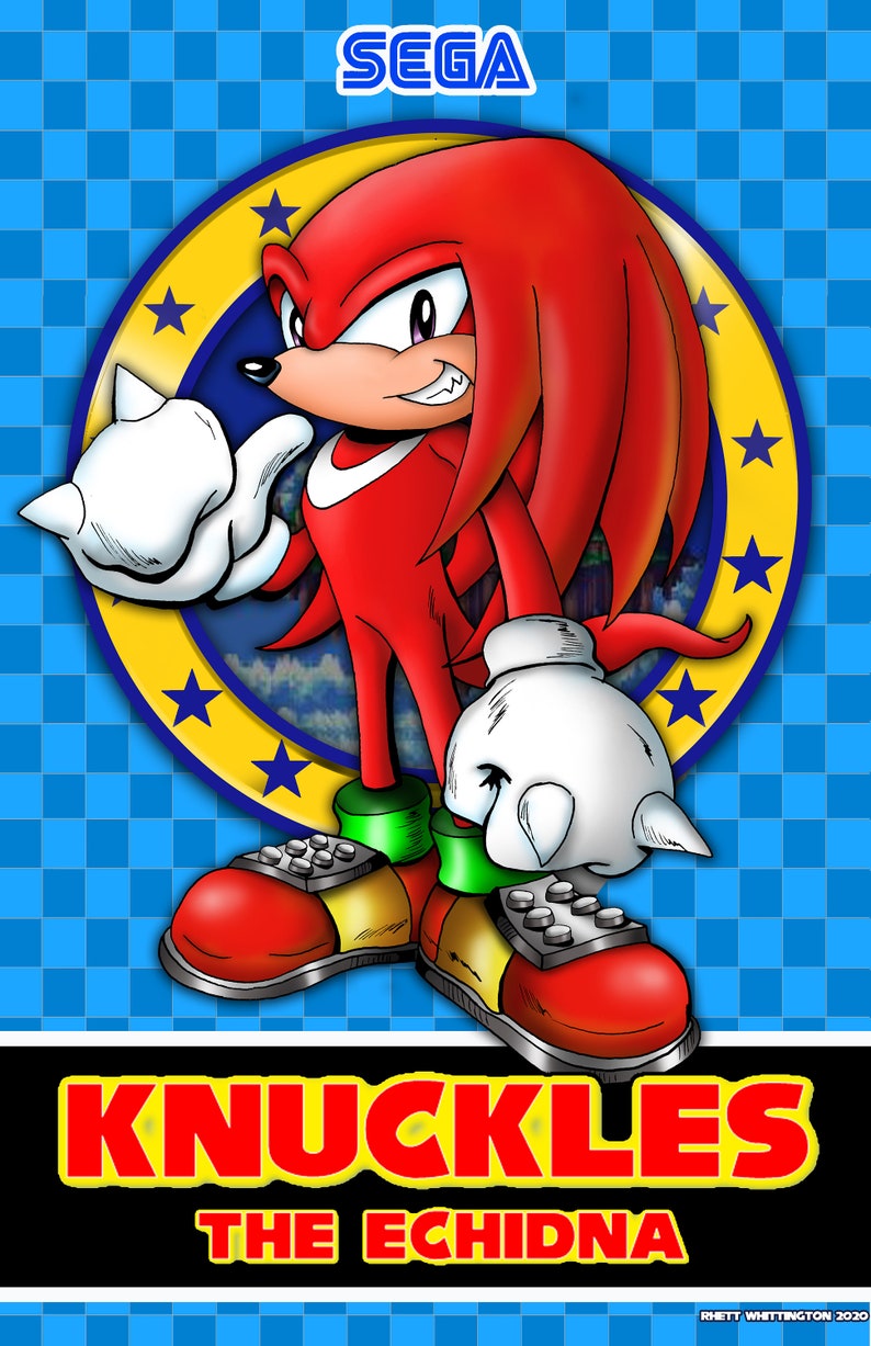 Sonic Tails & Knuckles Posters 3-pack - Etsy