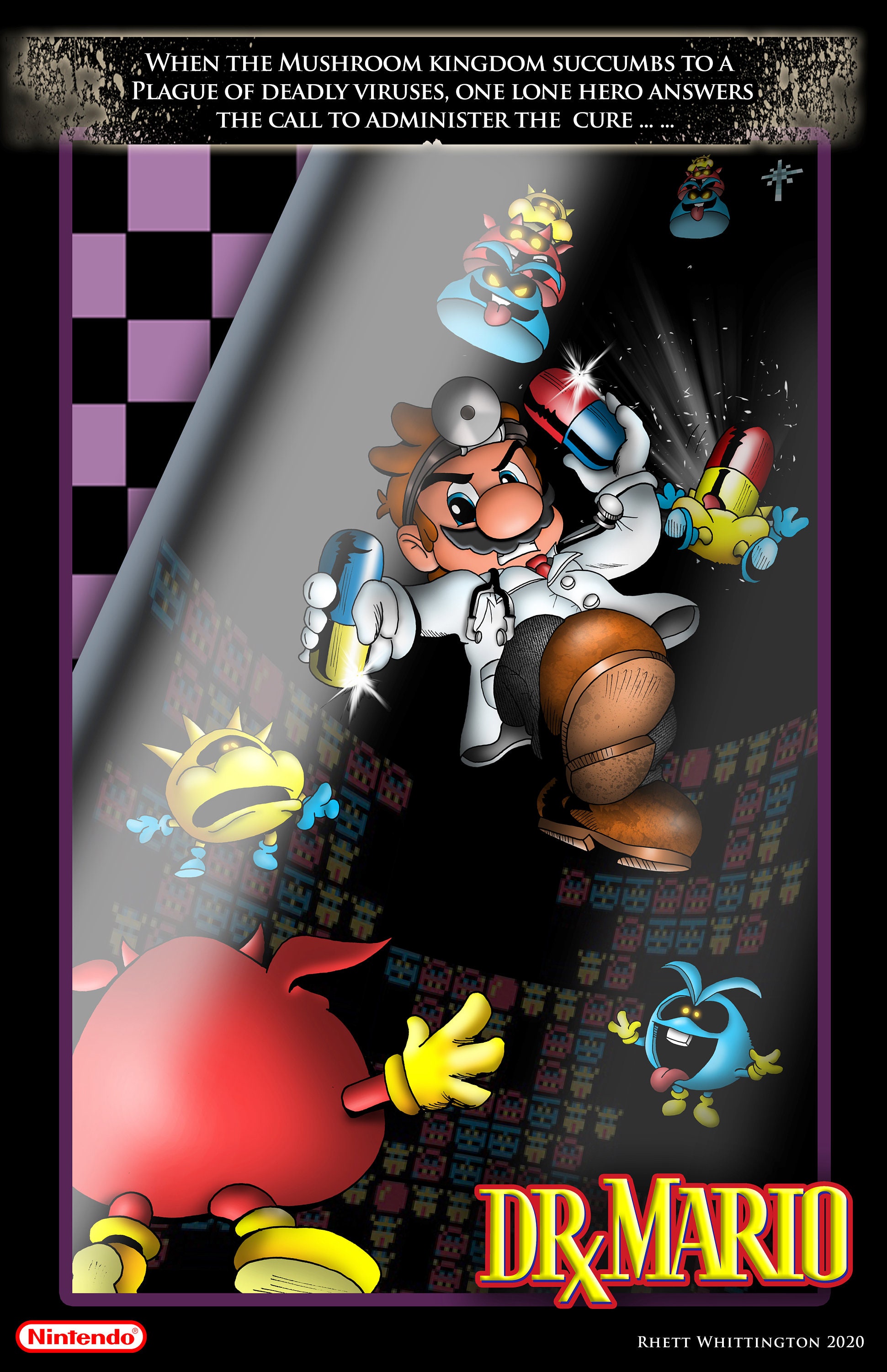 Dr. Mario Poster - Etsy