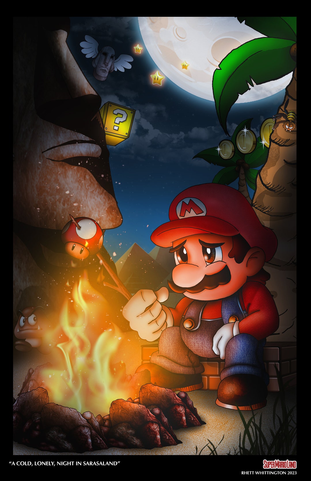 Super Mario: Night in Sarasaland - Etsy