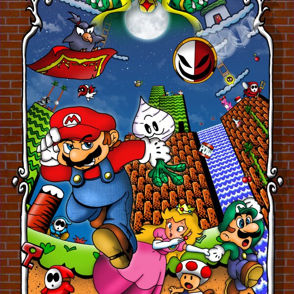 Super Mario Bros 2 Poster - Etsy