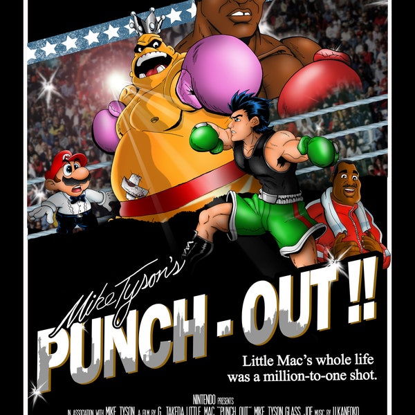 Mike Tyson Punch Out Poster - Etsy