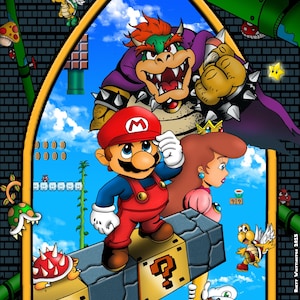 Mario 1 2 and 3 Poster Set - Etsy