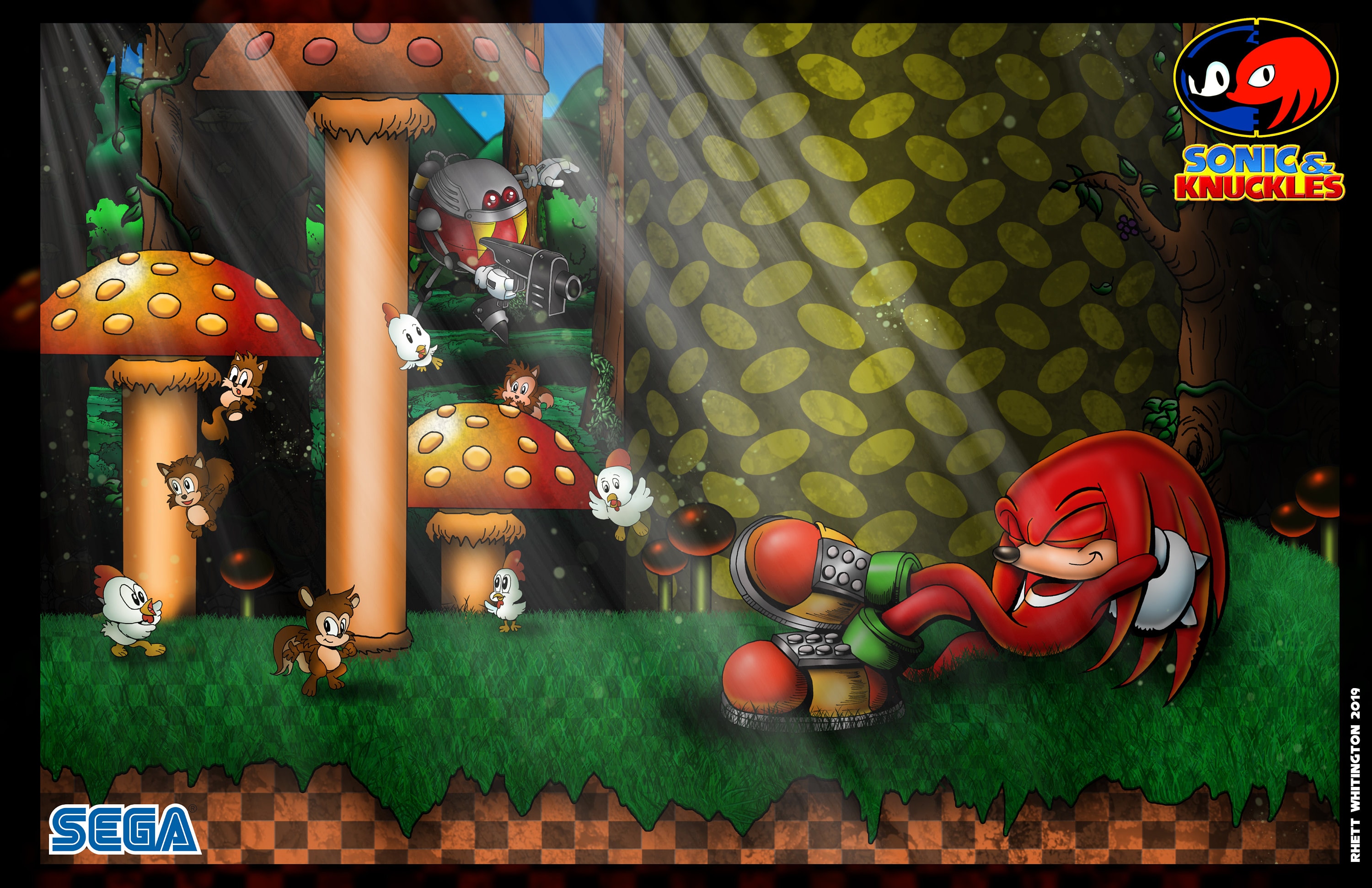Knuckles Relaxing -moments Before Disaster - Etsy