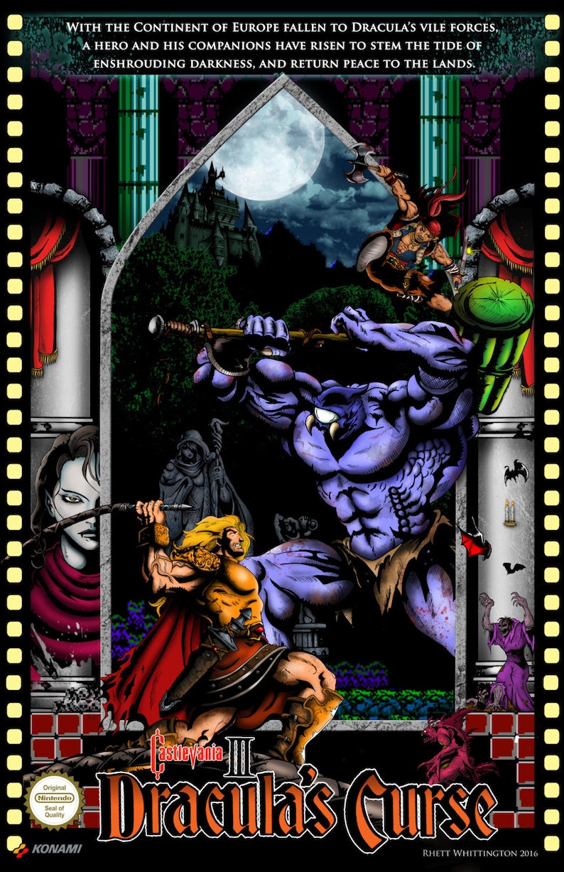Castlevania 3: Dracula's Curse Poster - Etsy