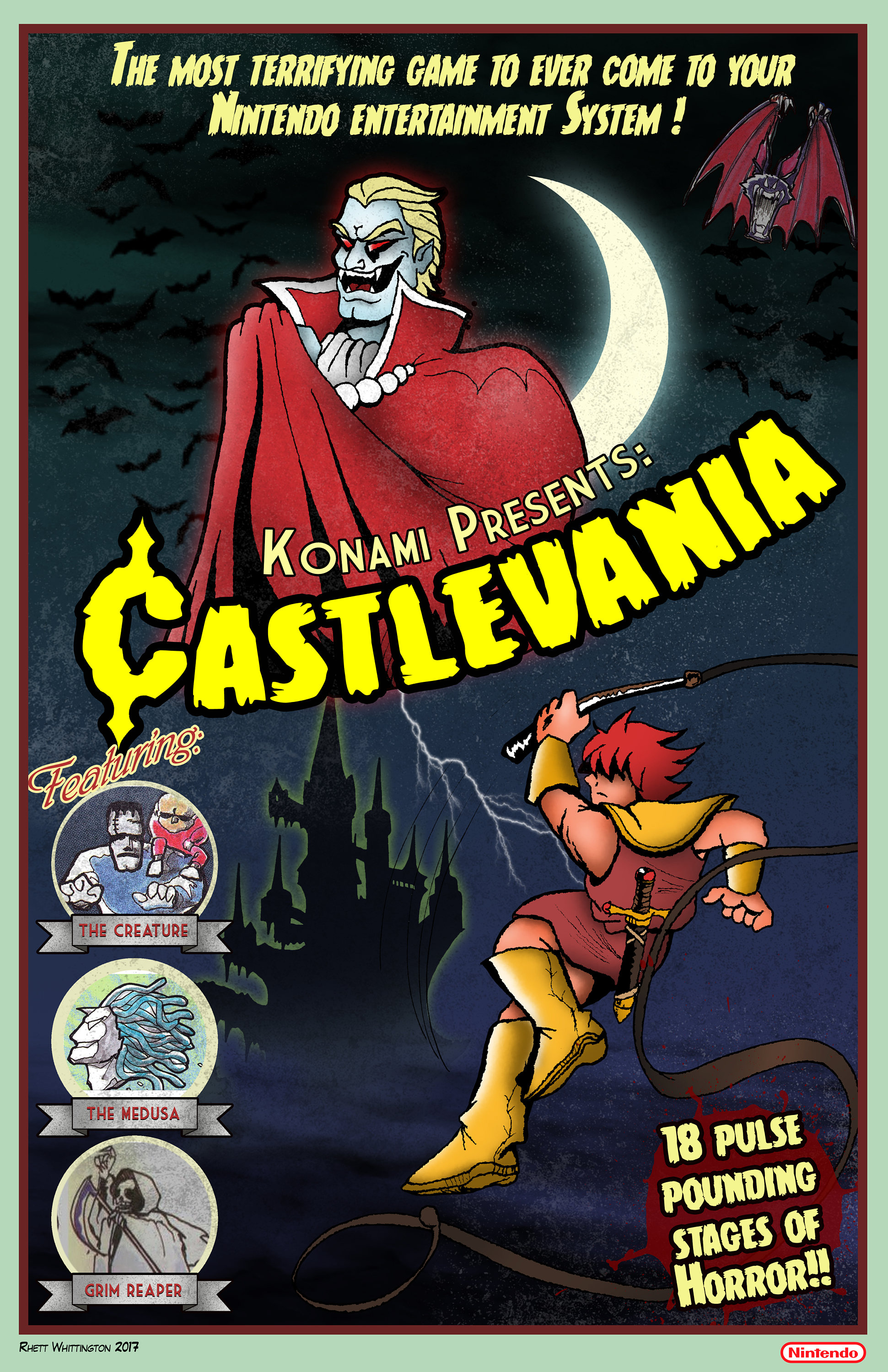 Retro Castlevania Poster - Etsy