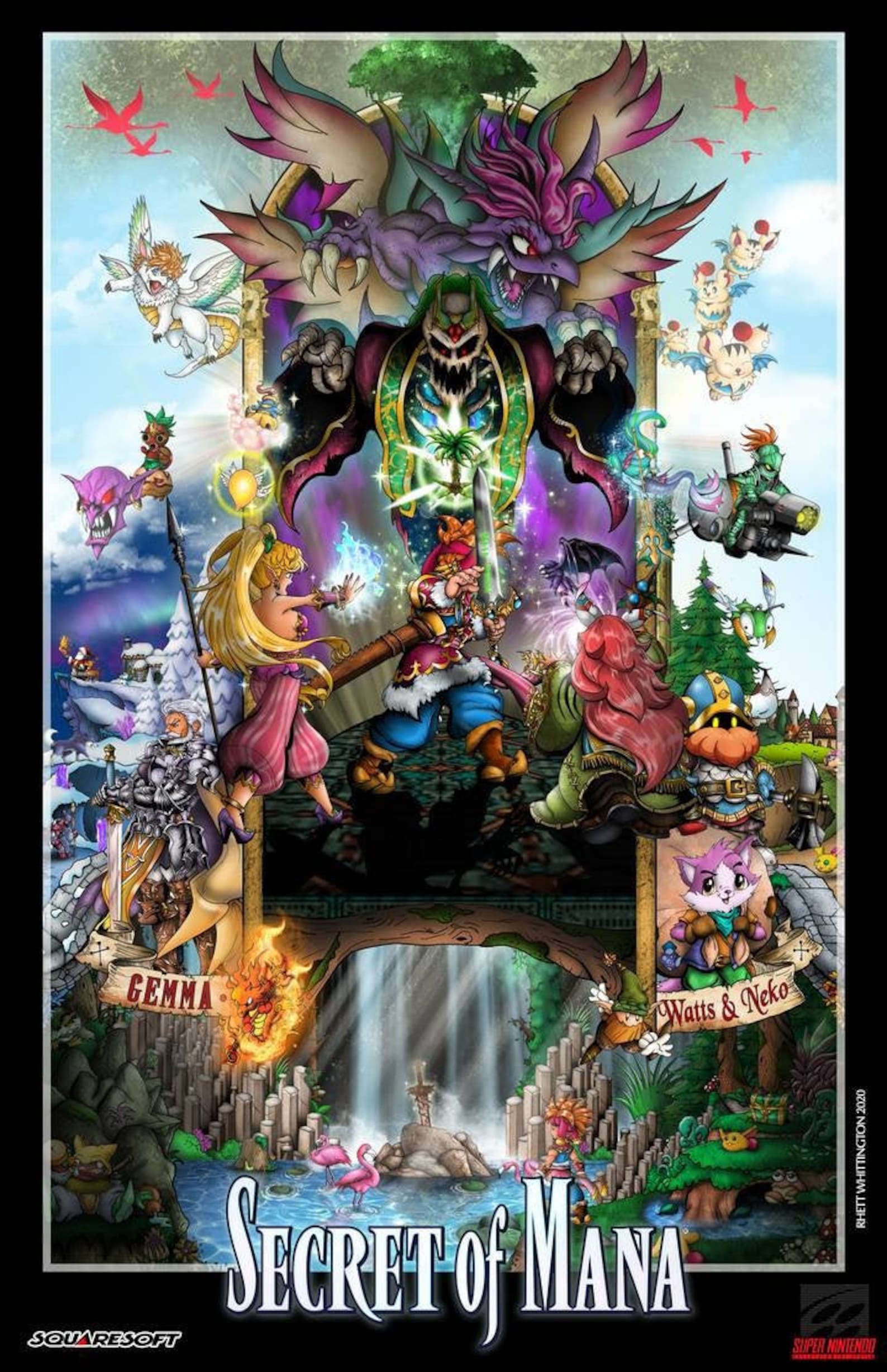 Secret of Mana Poster - Etsy