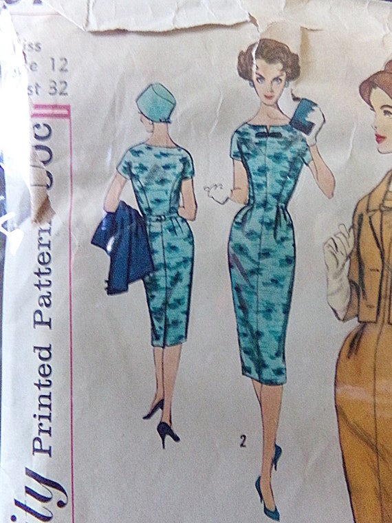Complete Pattern Size 11 Dress Vintage Simplicity Dress Pattern #2311 ...