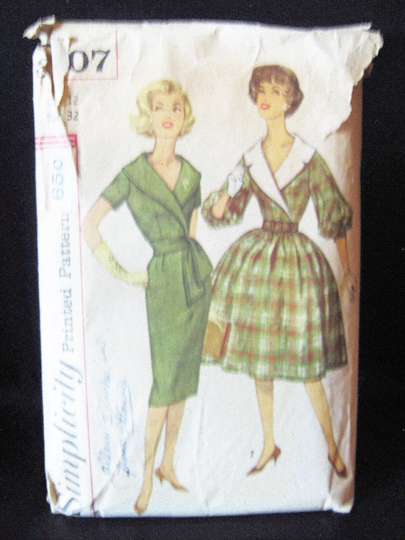 Complete Pattern Size 11 Dress Vintage Simplicity Dress Pattern #2311 ...