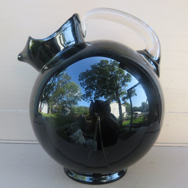 Heavy Glass Pitcher - Etsy