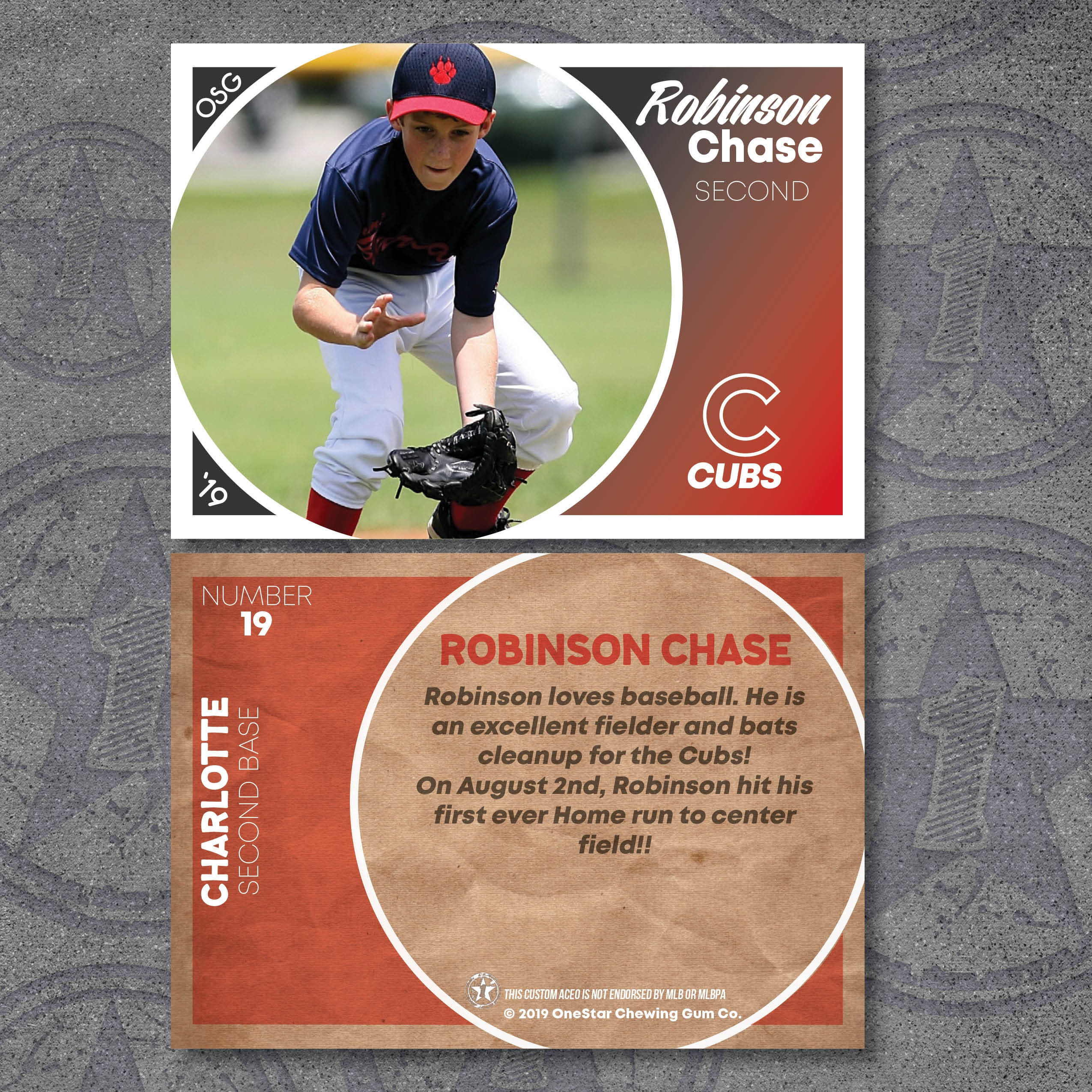 Custom Baseball Card 2019 Digital File - Etsy