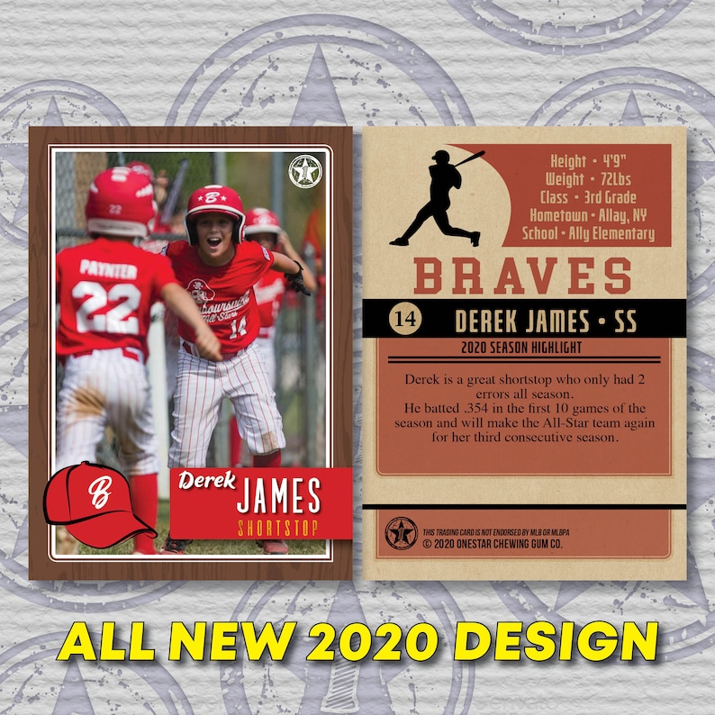 Custom Baseball Card 2020 Digital File - Etsy
