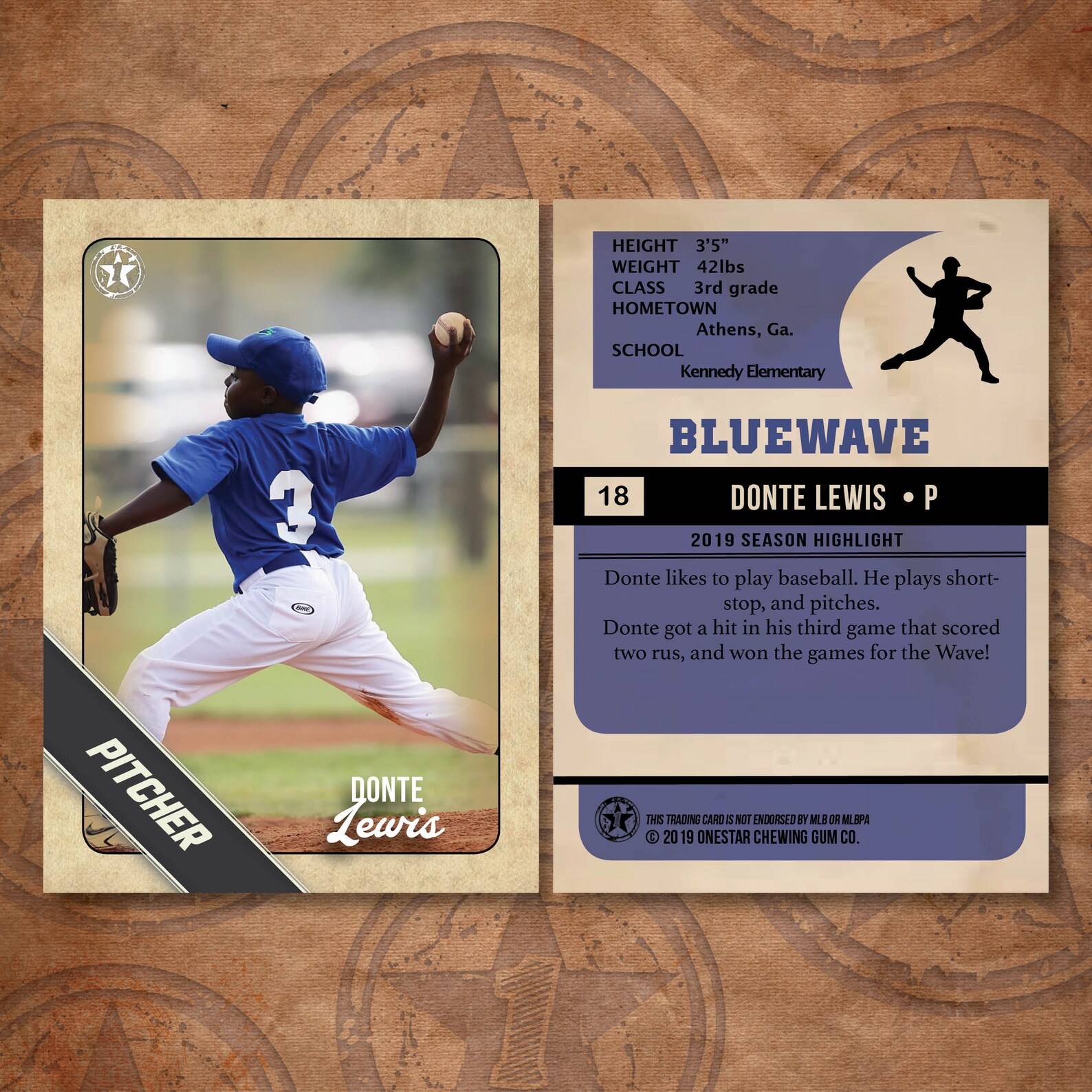 Custom Baseball Card 2018 Digital File - Etsy