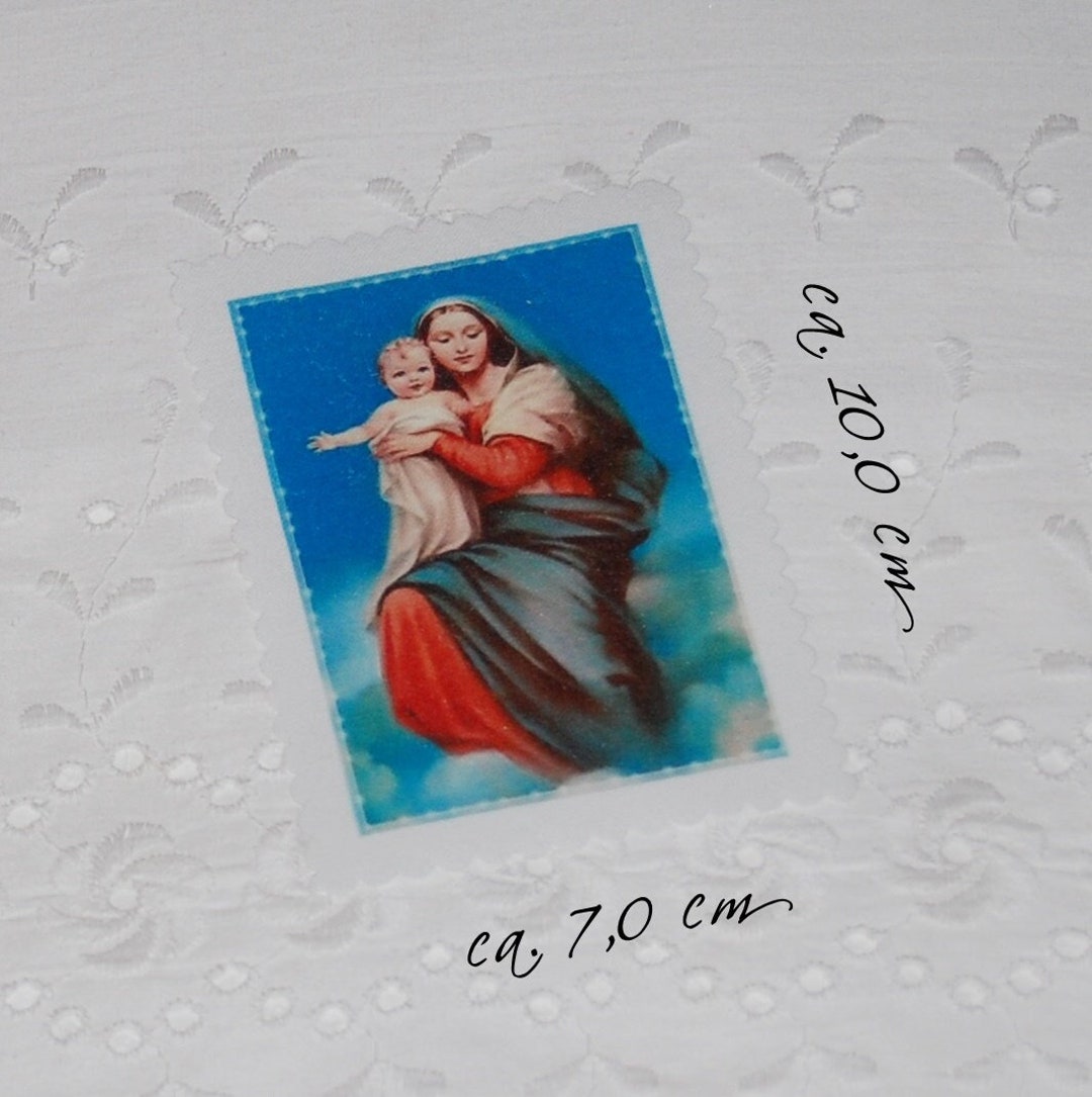 Patches Applique Fabric Picture Maria Jesus Madonna Child God No. 2 - Etsy