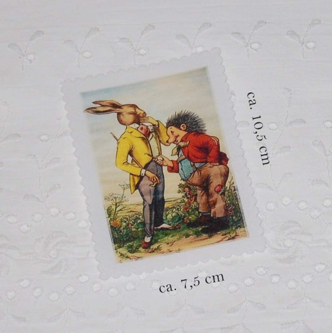 Patch Nostalgic Patch Application Fairy Tale Rabbit & Hedgehog Various ...