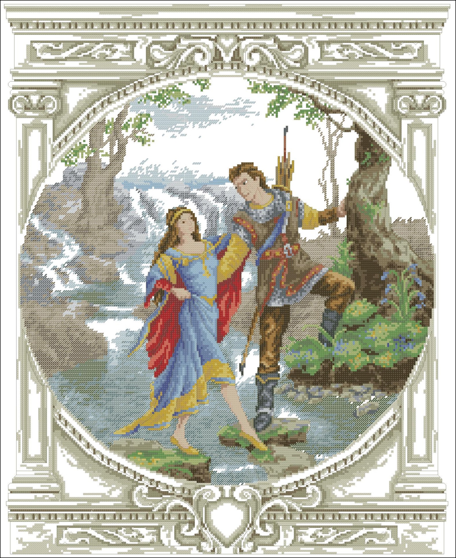 Cross Stitch Pattern PDF Robin Hood Digital Pattern - Etsy