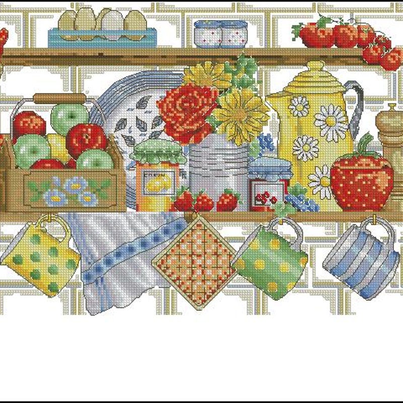 Shelf Cross Stitch - Etsy