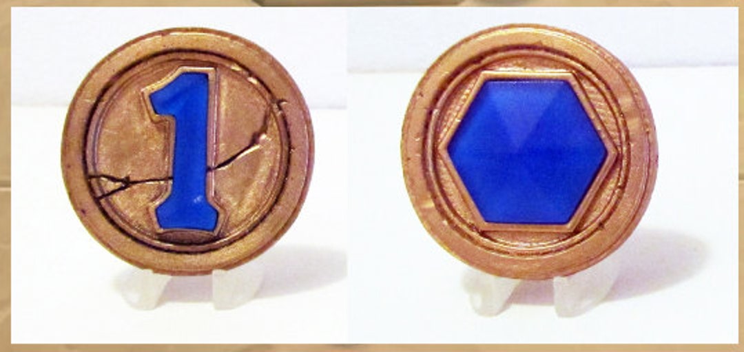 Hearthstone - the One Coin / 1 Mana Coin With Display Stand - Custom ...