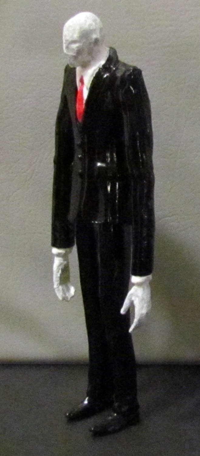 Slenderman Video Game Statue Horror Figure Custom Slender | Etsy
